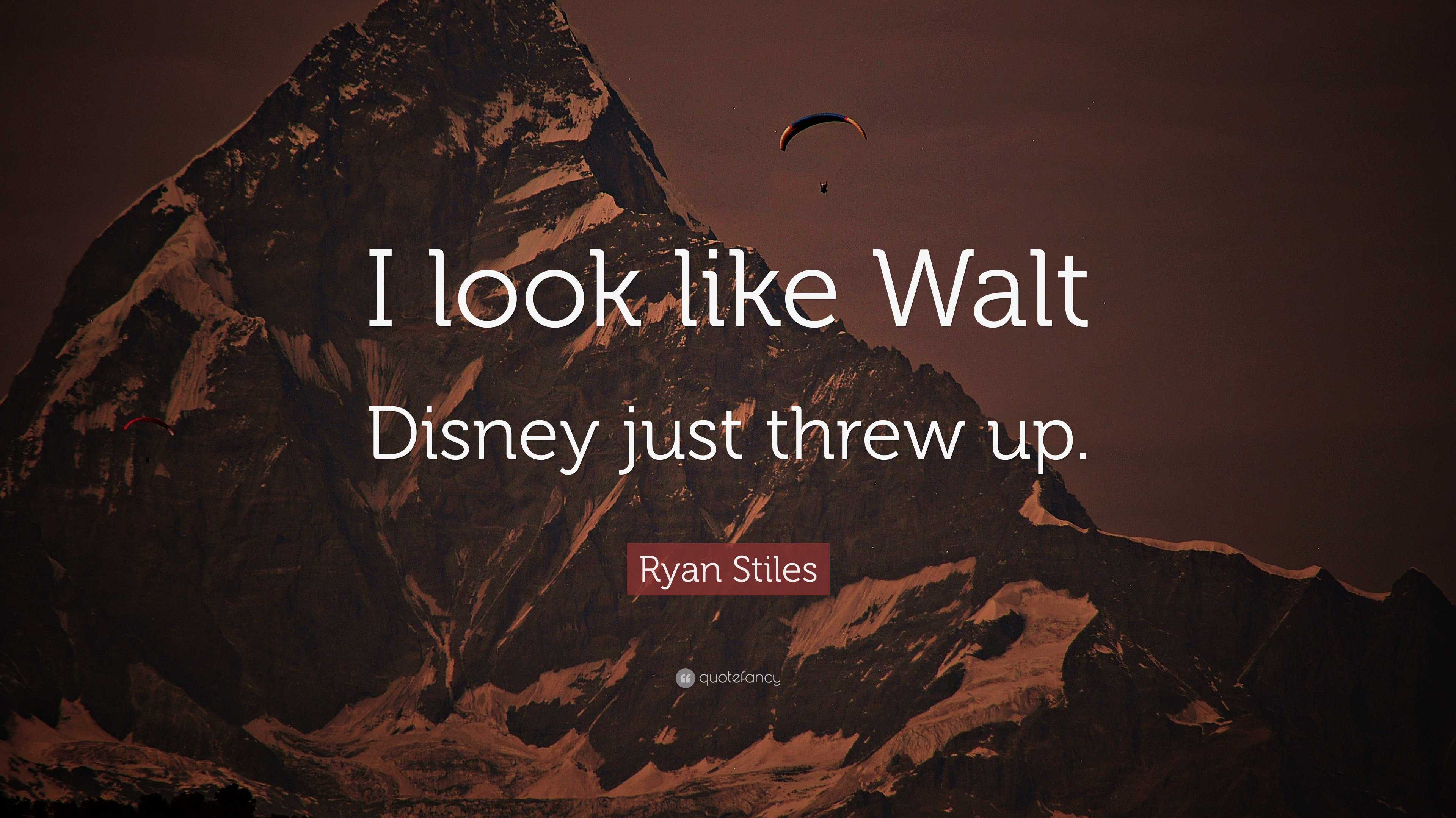 Ryan Stiles Quote: “I look like Walt Disney just threw up.”