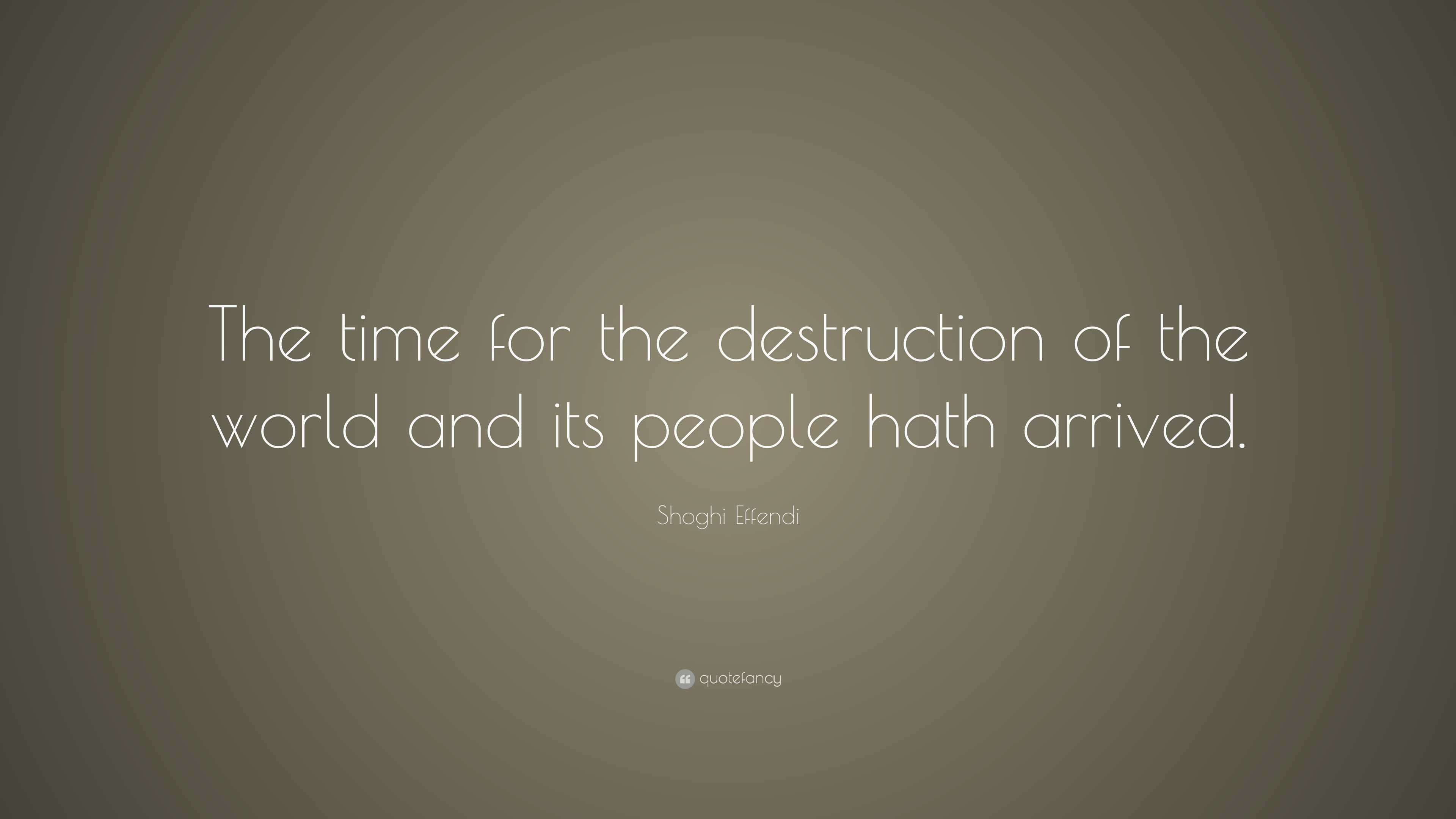 World Destruction Quotes