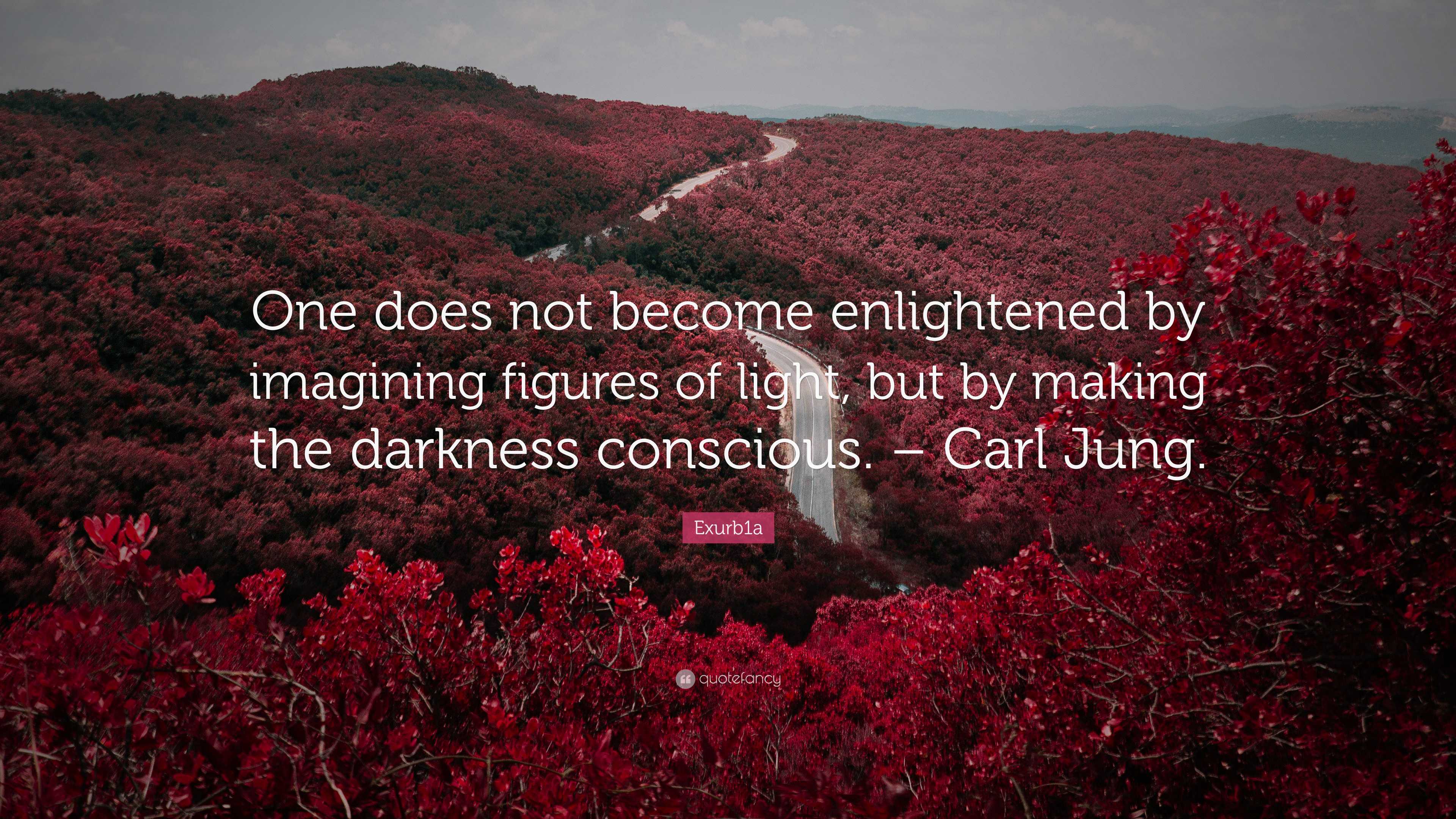 Exurb1a Quote: “One does not become enlightened by imagining figures of ...