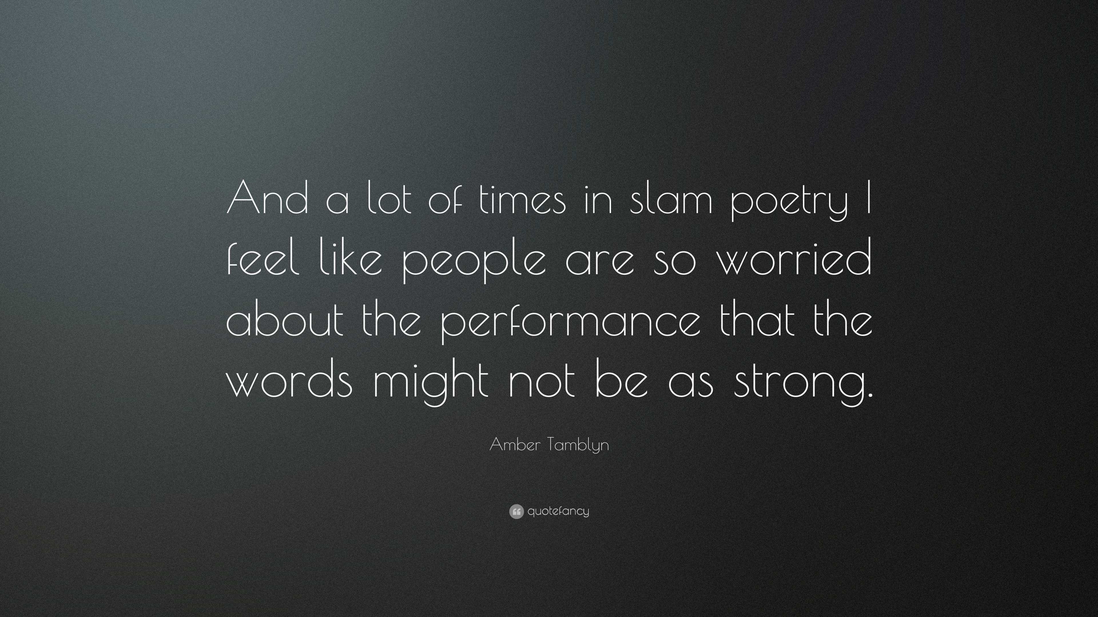 Slam Poem Quotes
