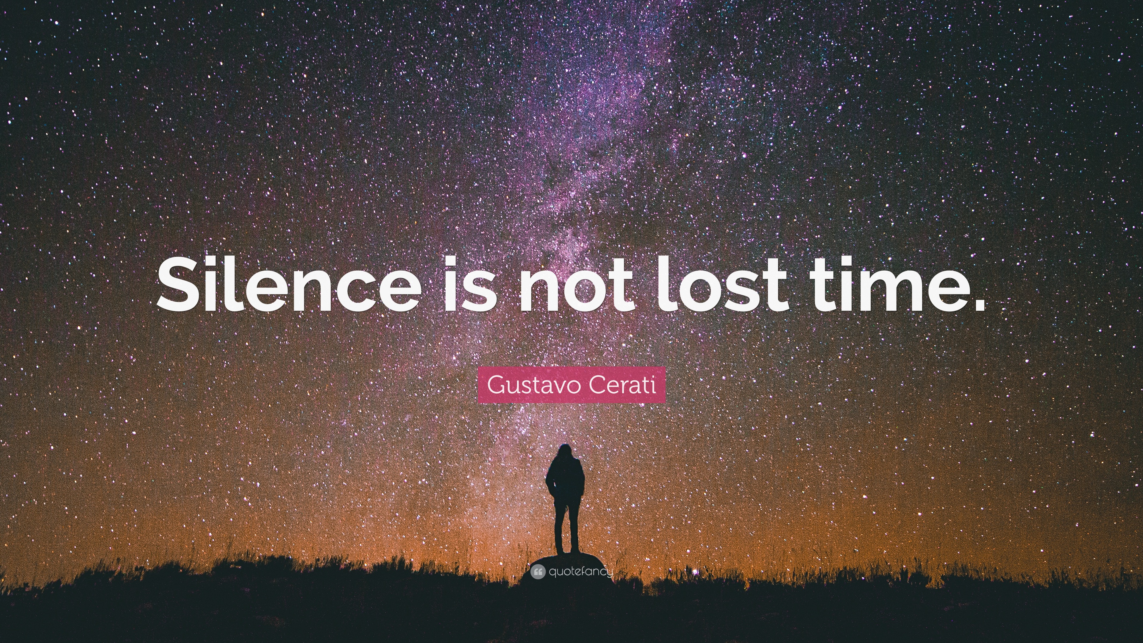 Gustavo Cerati Quote: “Silence is not lost time.”