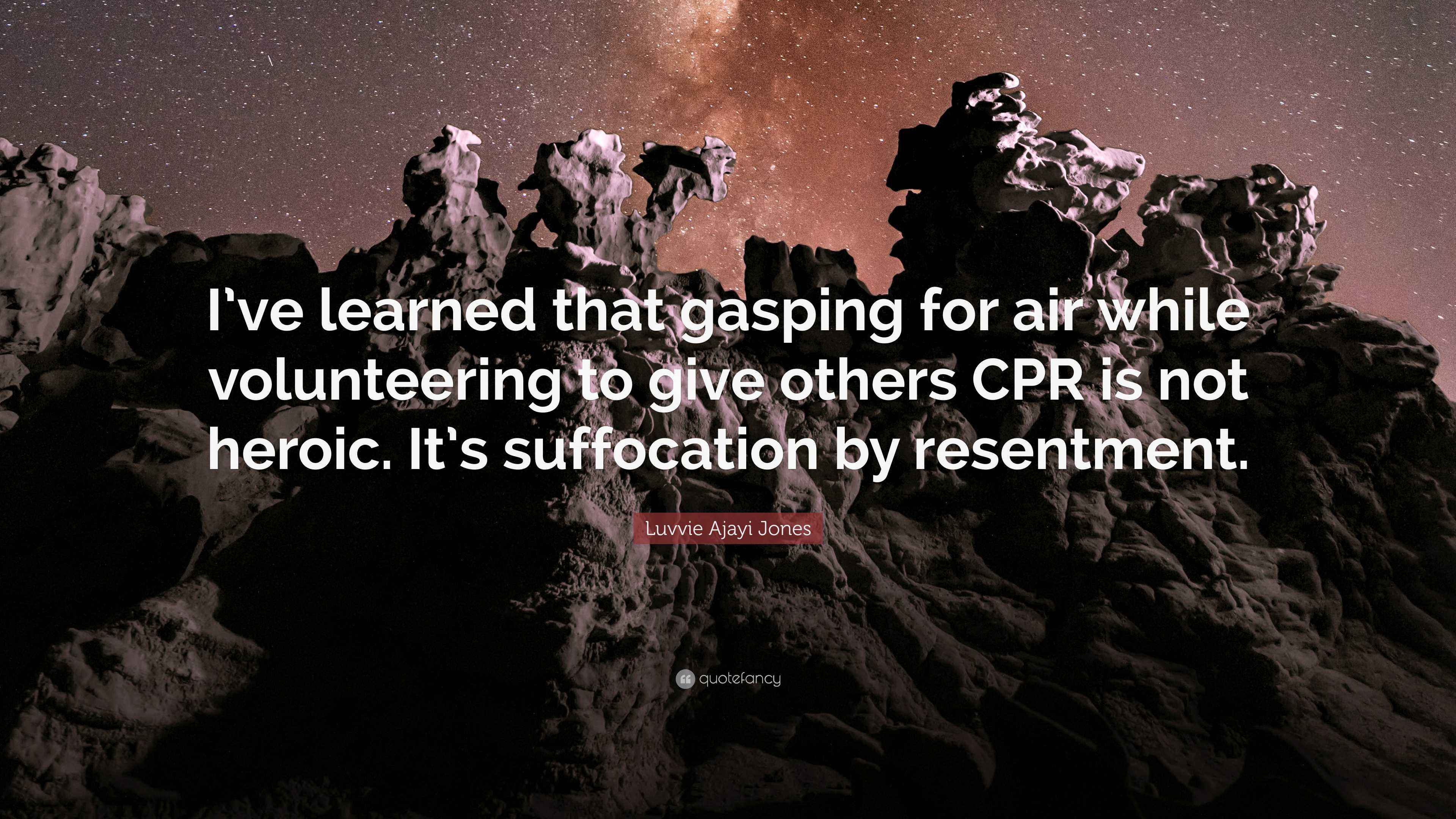 Luvvie Ajayi Jones Quote: “I’ve learned that gasping for air while ...