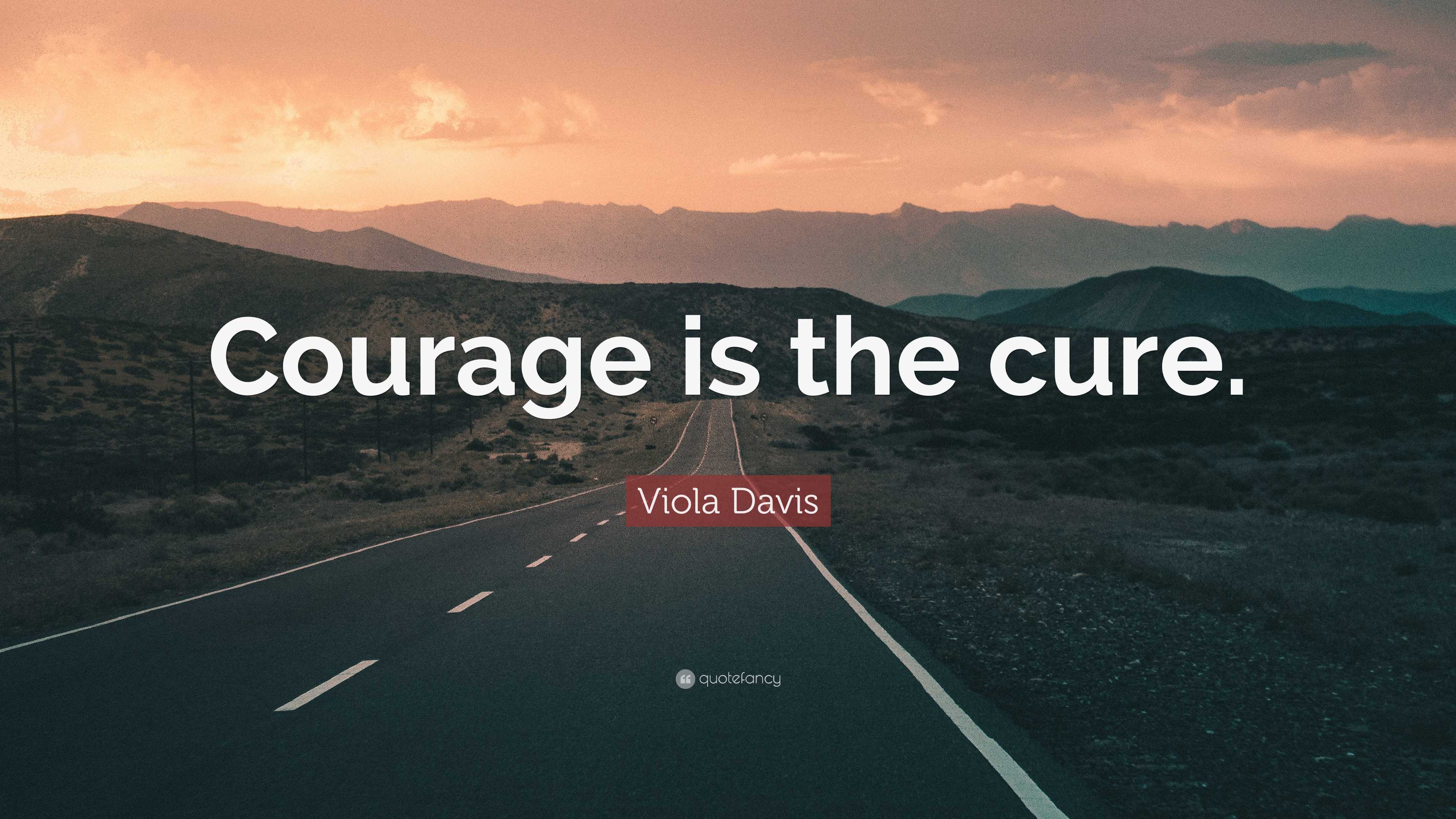 Viola Davis Quote: “Courage is the cure.”