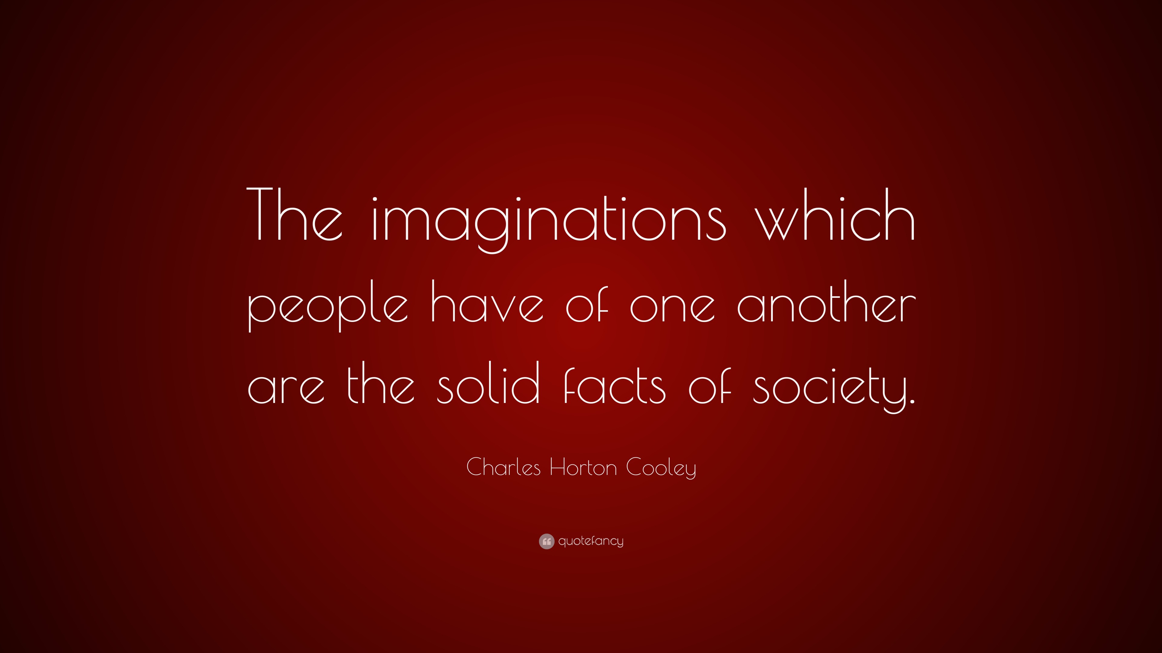 Charles Horton Cooley Quote: “The imaginations which people have of one ...