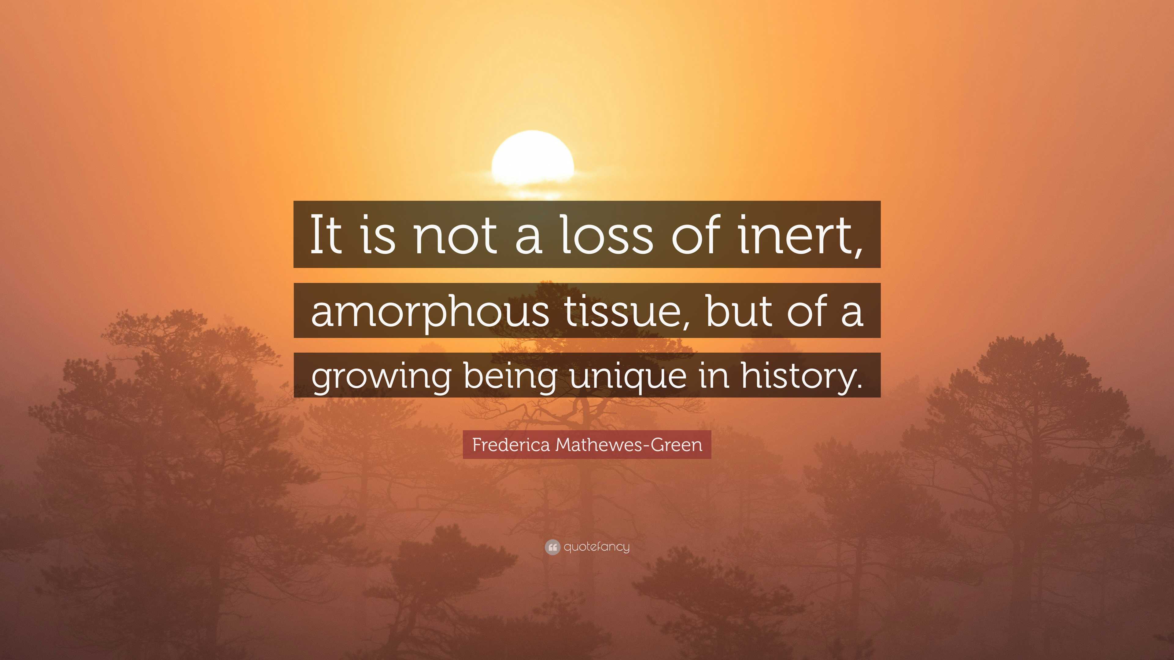 Frederica Mathewes-Green Quote: “It is not a loss of inert, amorphous ...