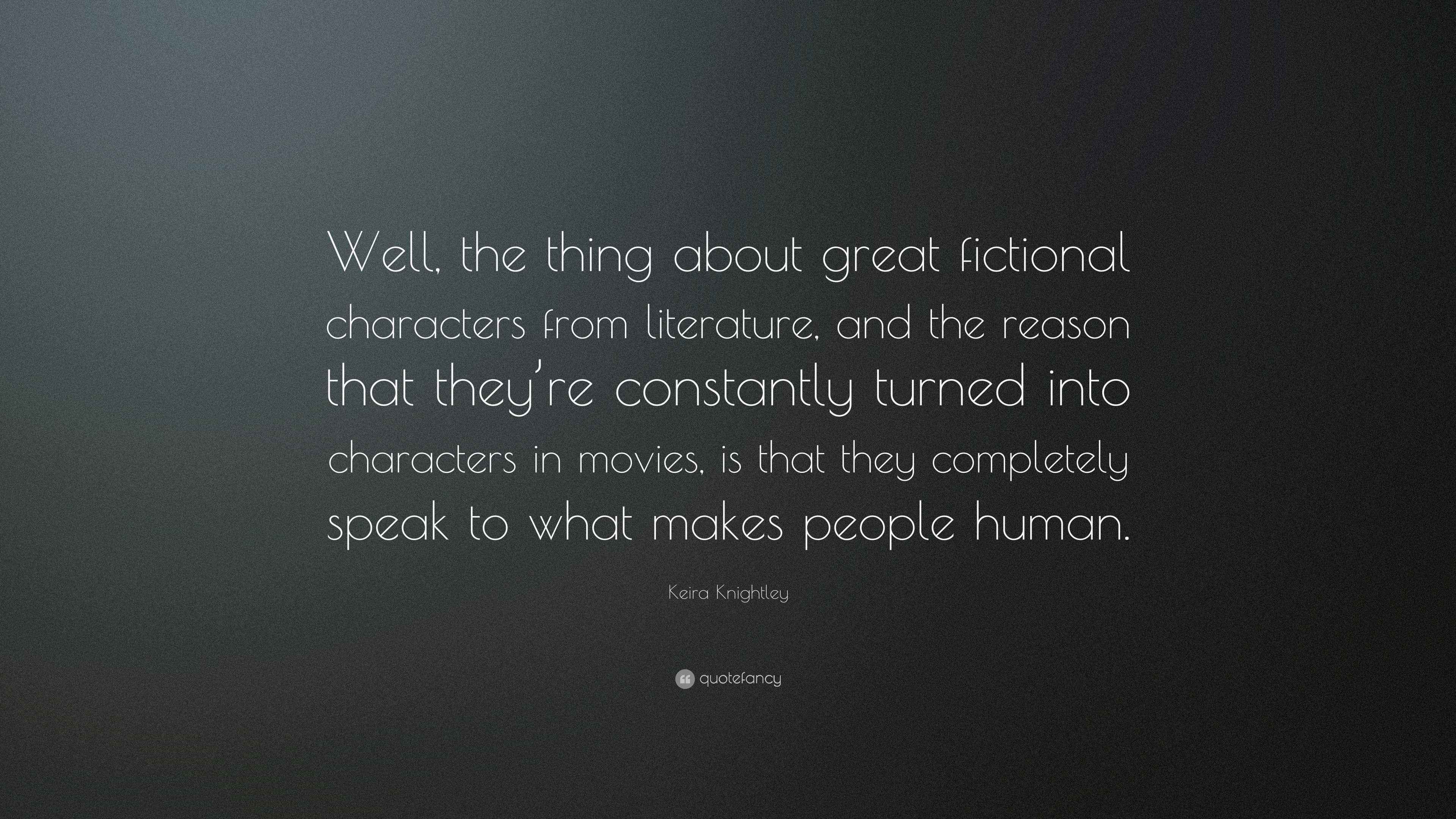 Fictional Character Quotes