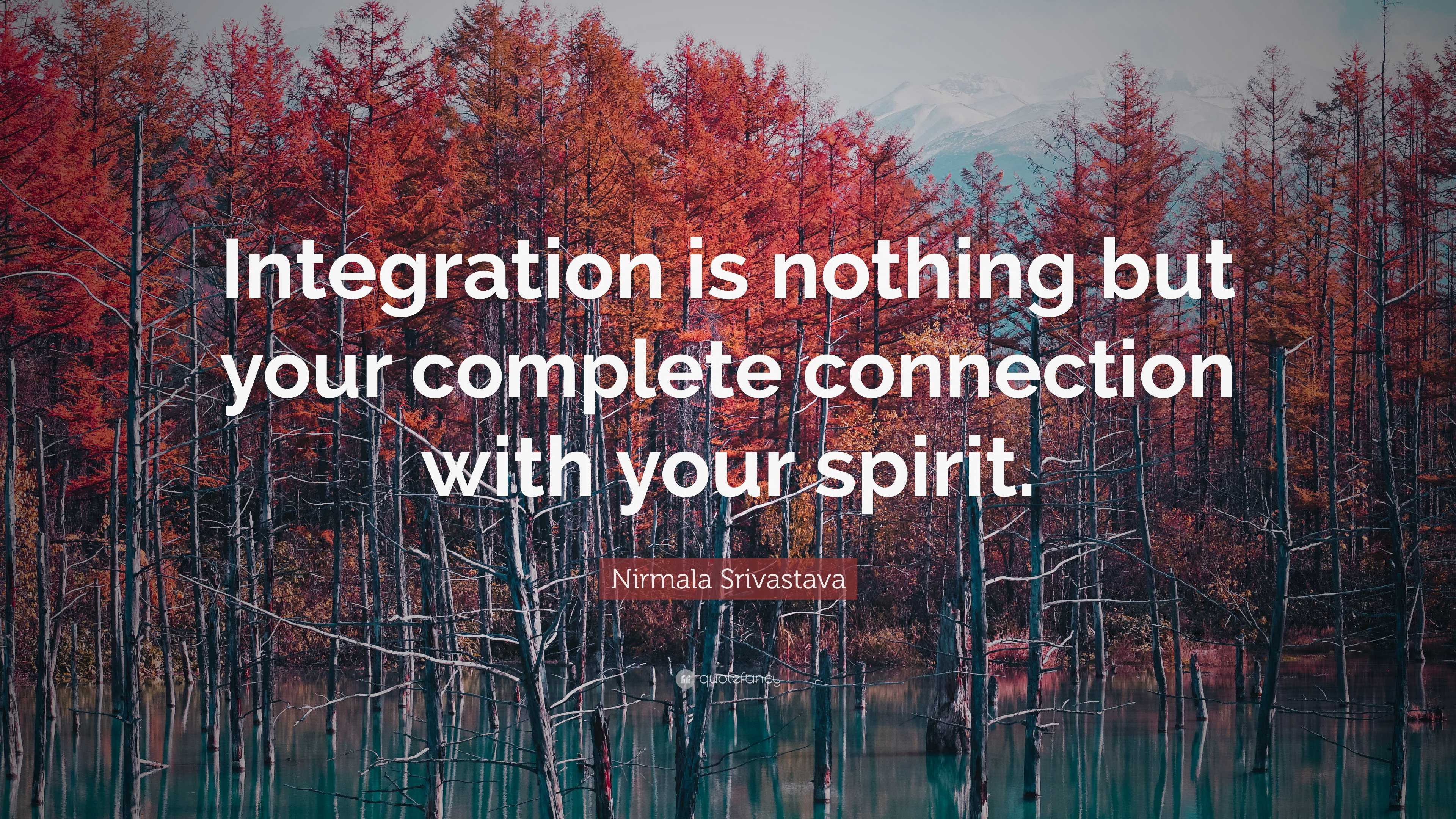 Nirmala Srivastava Quote: “Integration is nothing but your complete ...