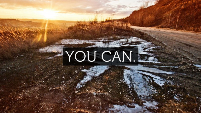 “YOU CAN.” Wallpaper by QuoteFancy