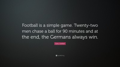 Gary Lineker Quote: “A handball is when your hand touches the ball.”